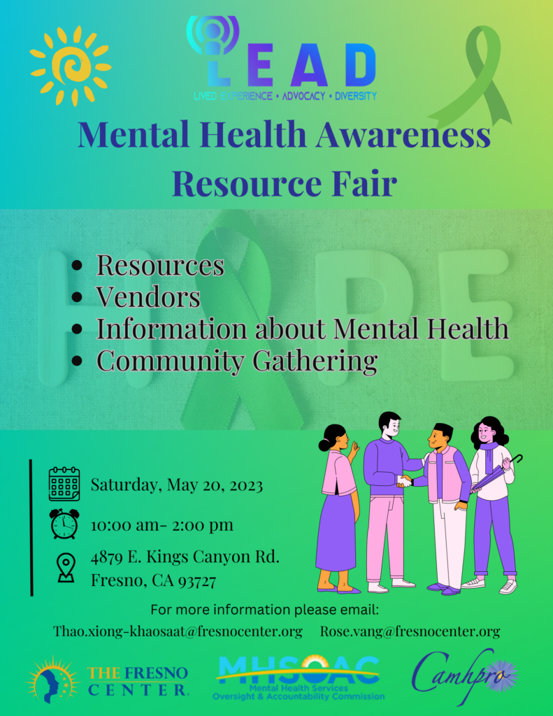 The Fresno Center Mental Health Awareness Resource Fair - fchip The Fresno Center Mental Health Awareness Resource Fair - fchip